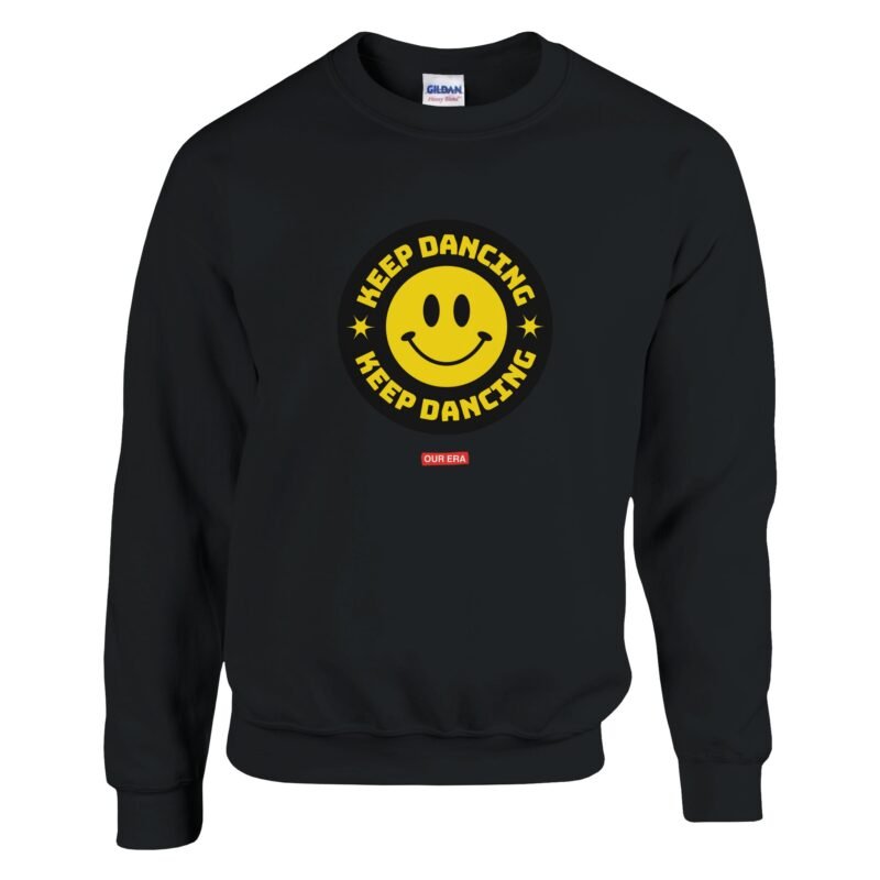 Keep Dancing Smiley Face Sweatshirt - Anarchy Audioworx